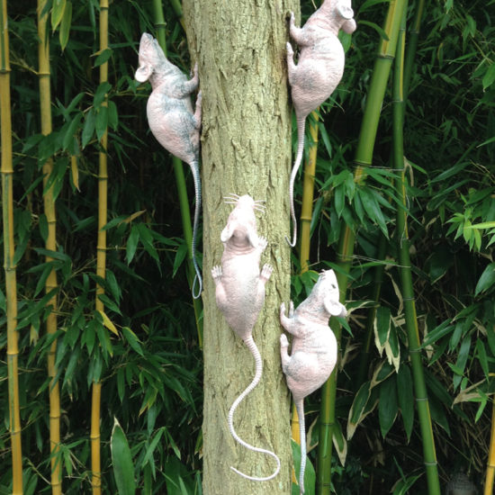 Sculpture Garden 7 Rats Pink Ineke Otte